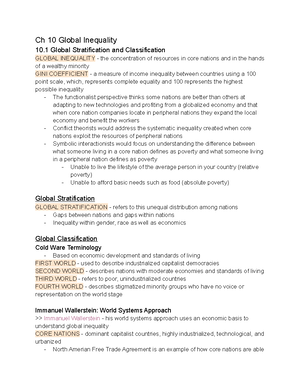 SOC Ch 18 - Reading Notes - Ch 18 Work and the Economy ECONOMY - refers ...