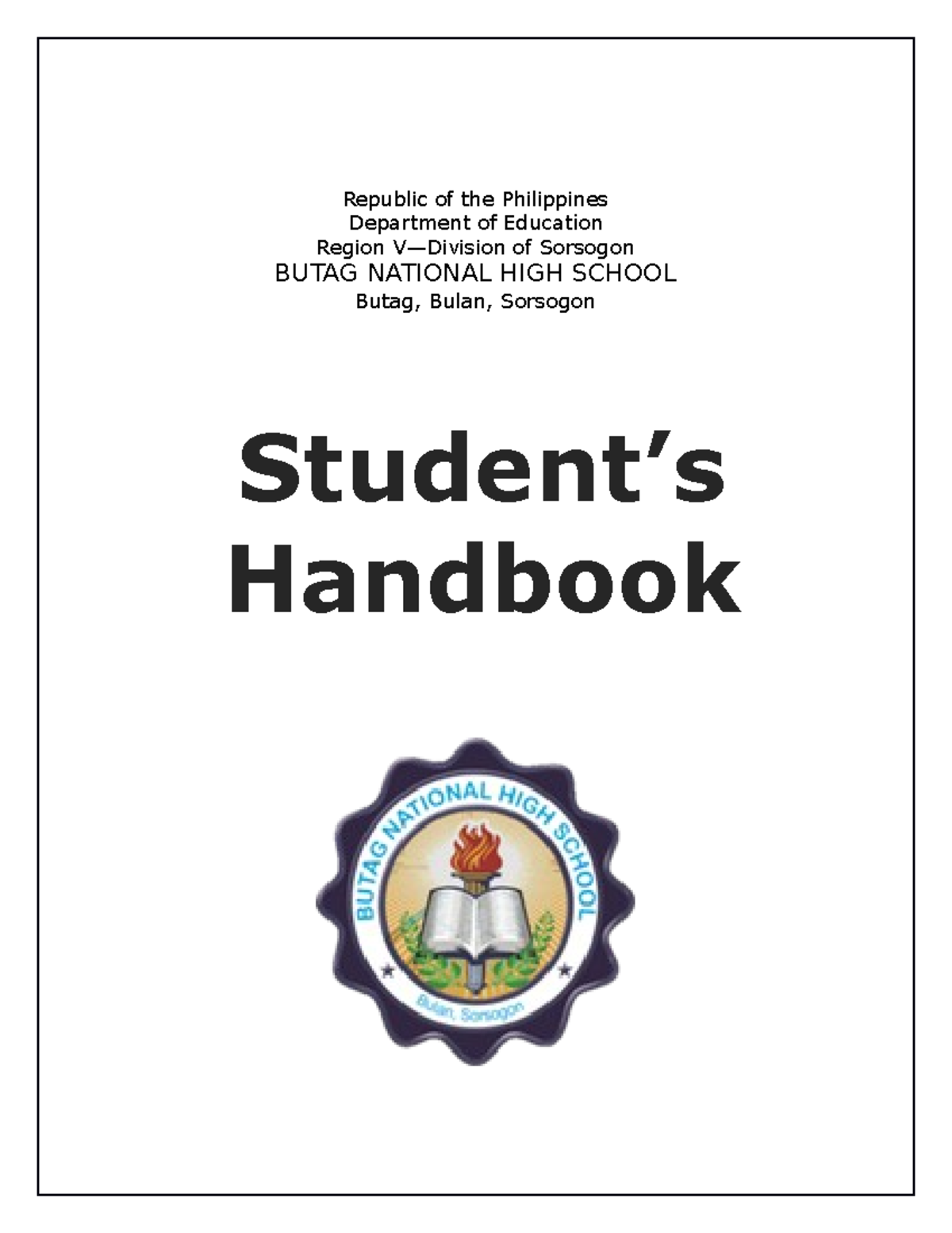 Students-handbook - book - Republic of the Philippines Department of ...
