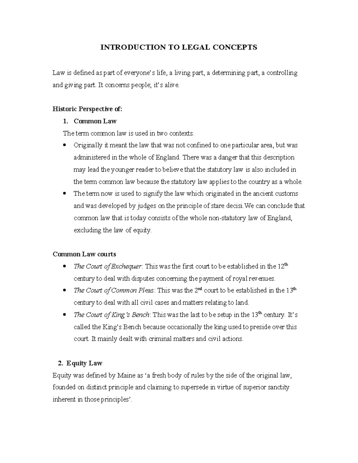 Lesson 7.1 Intro to Legal issues edited - INTRODUCTION TO LEGAL ...