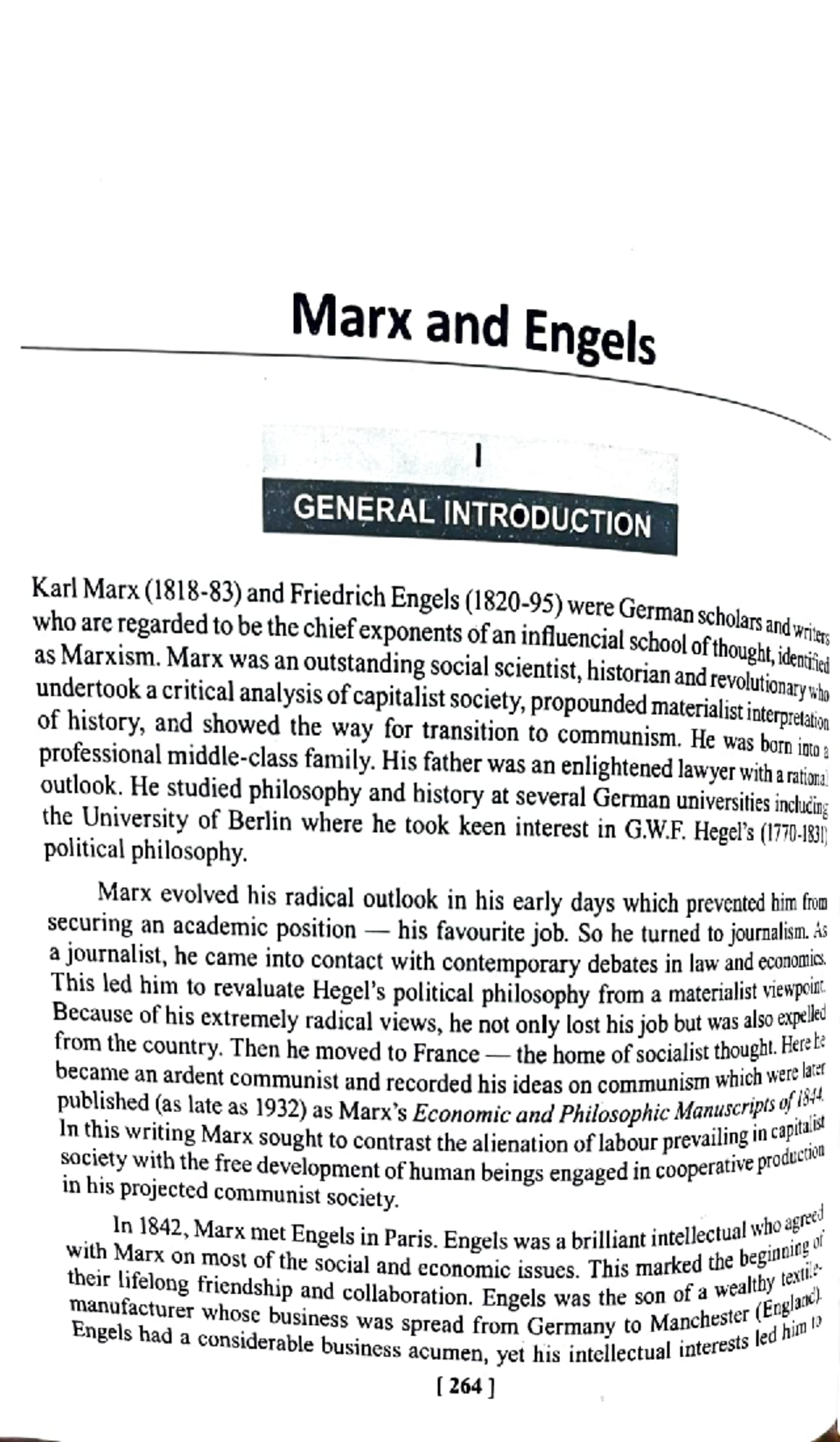 Marx and eagle concept of marxism - B.A (Hons.) Political Science - Studocu