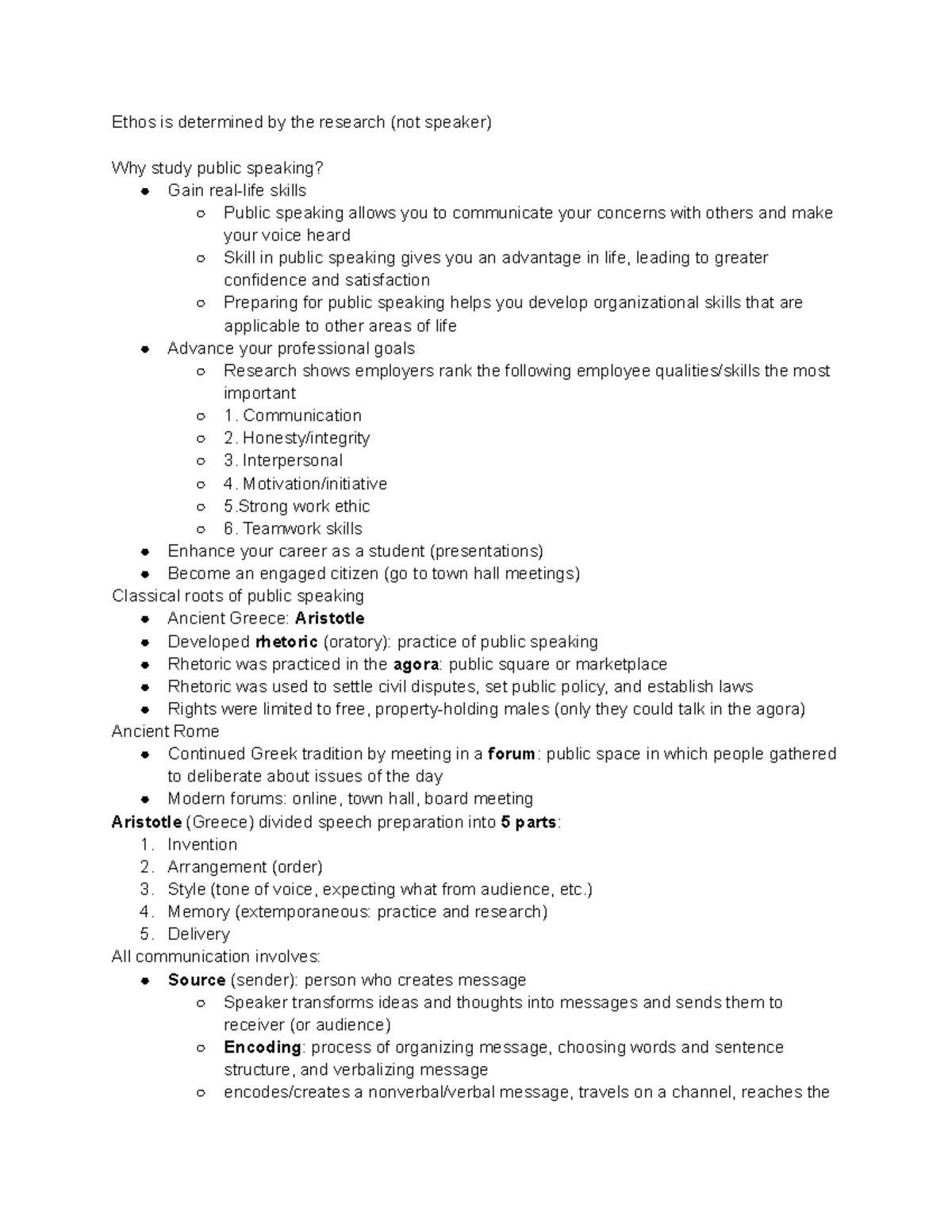 Chapter 1 Notes Telling Your Story (Module 1 Lecture Notes) - Ethos is ...