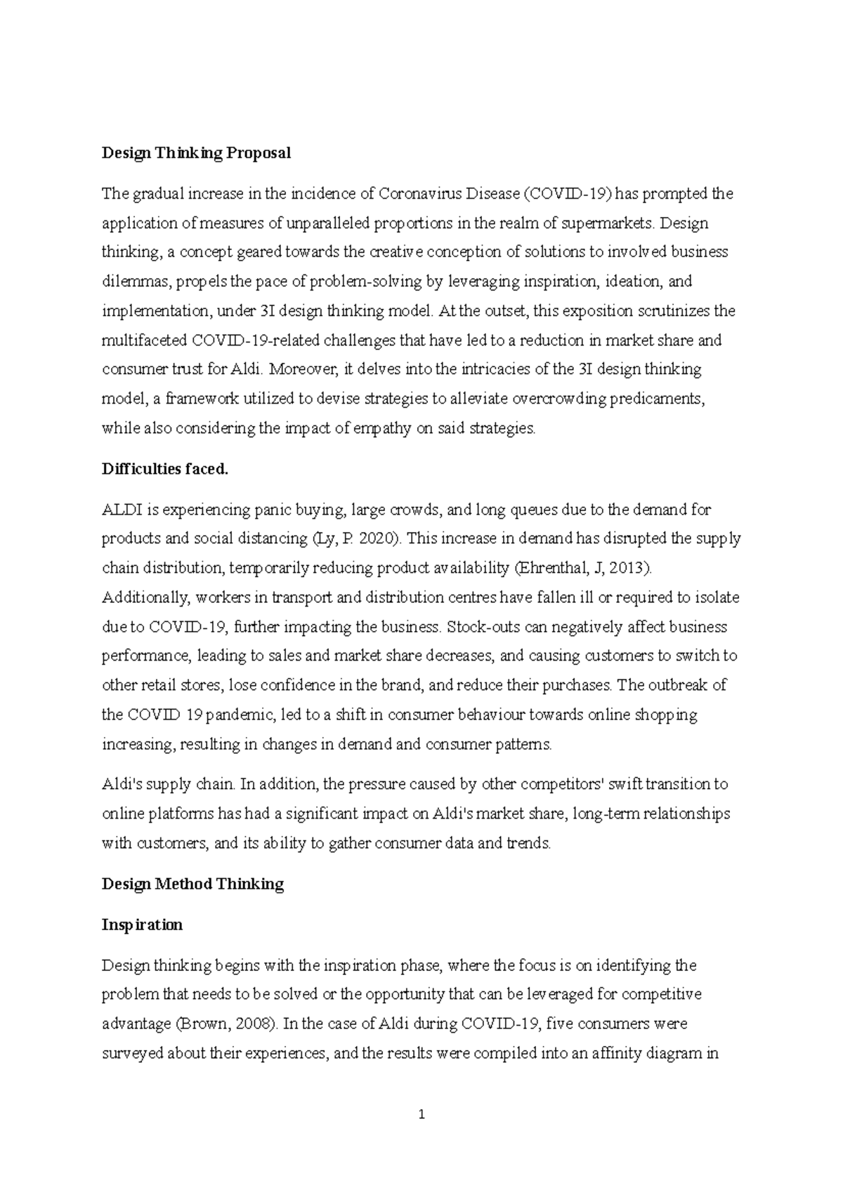 Design Asignment 1 - Design Thinking Proposal The gradual increase in ...