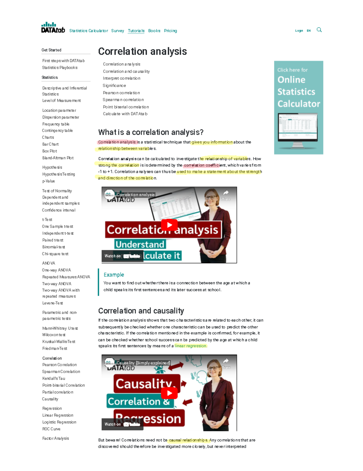 STAT-Correlation-Analysis - ####### Statistics Calculator Survey ...