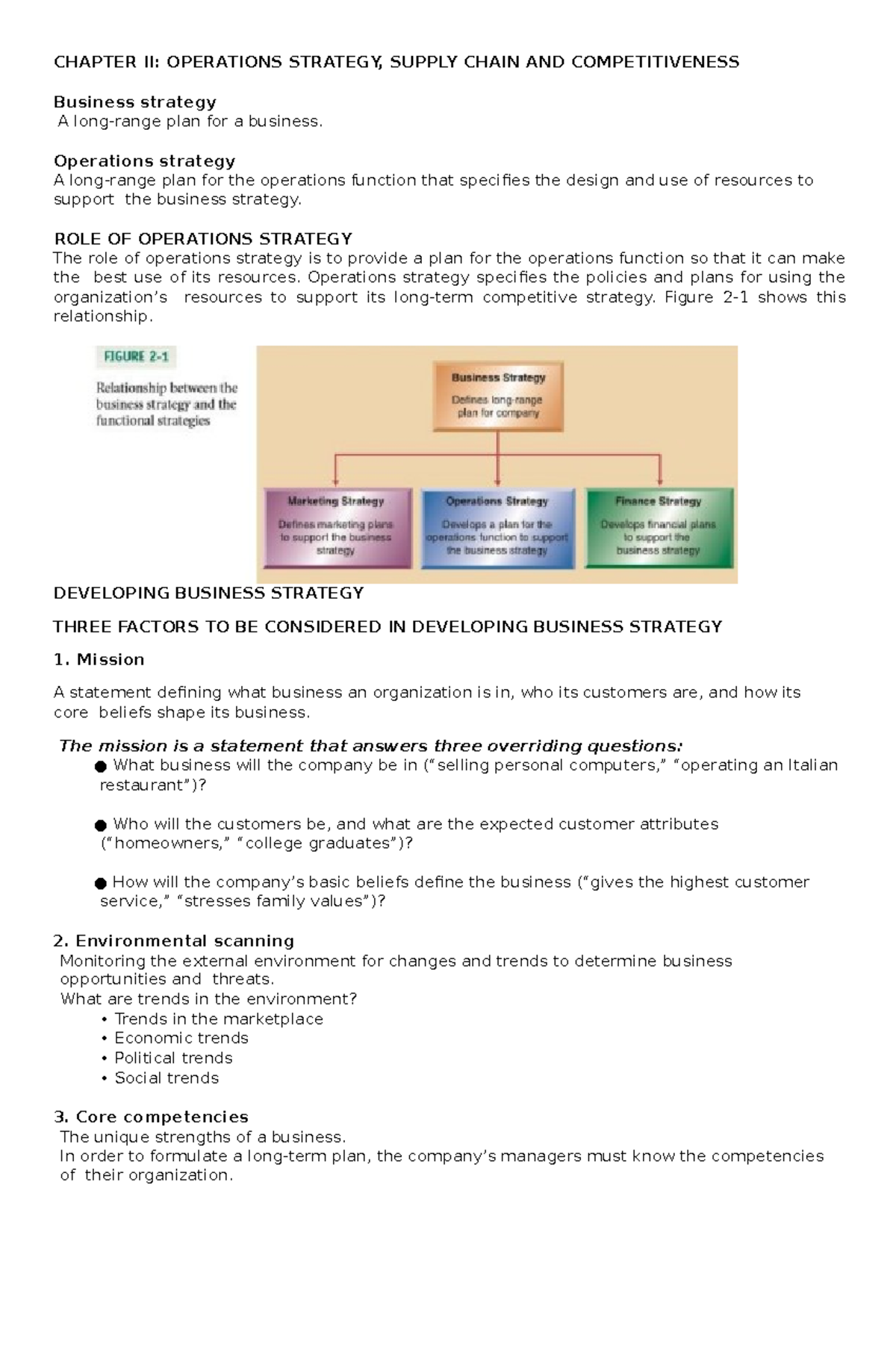 Operations MAnagement with TQM Module 2 - CHAPTER II: OPERATIONS ...