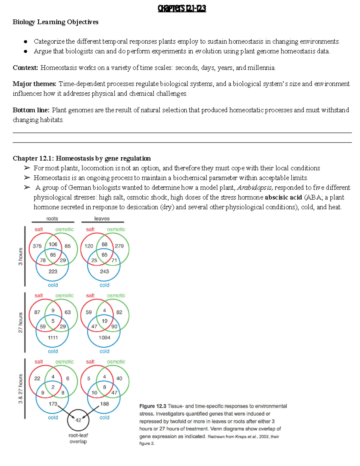 Chapter 12 - Dr. Lambrecht - Chapters 12-12. Biology Learning ...