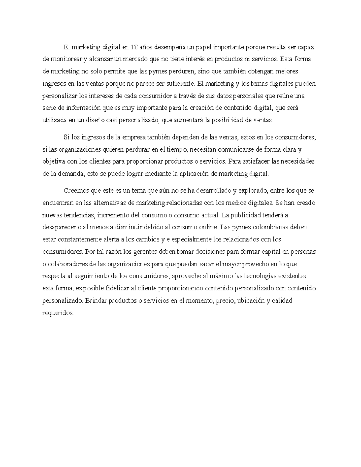 Concluciones - El marketing digital en 18 años desempeña un papel ...