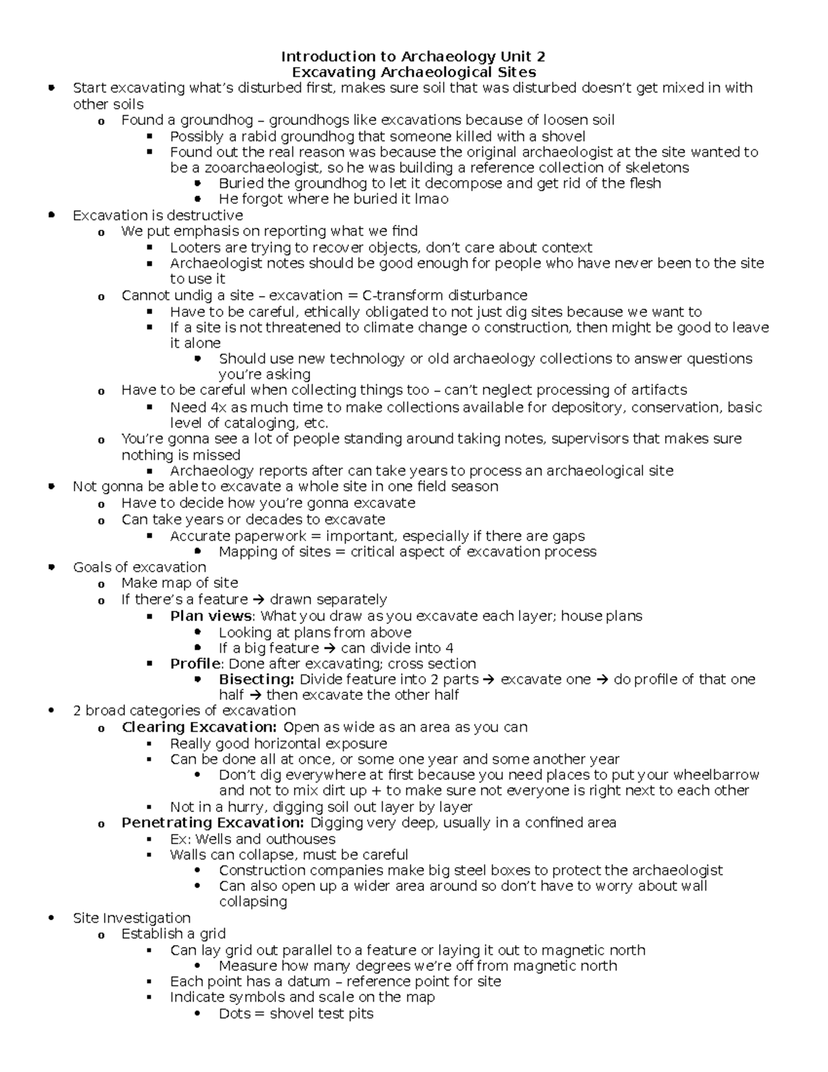 VCU ANTH 105: Intro to Archaeology Exam 2 Notes - Means - Introduction ...