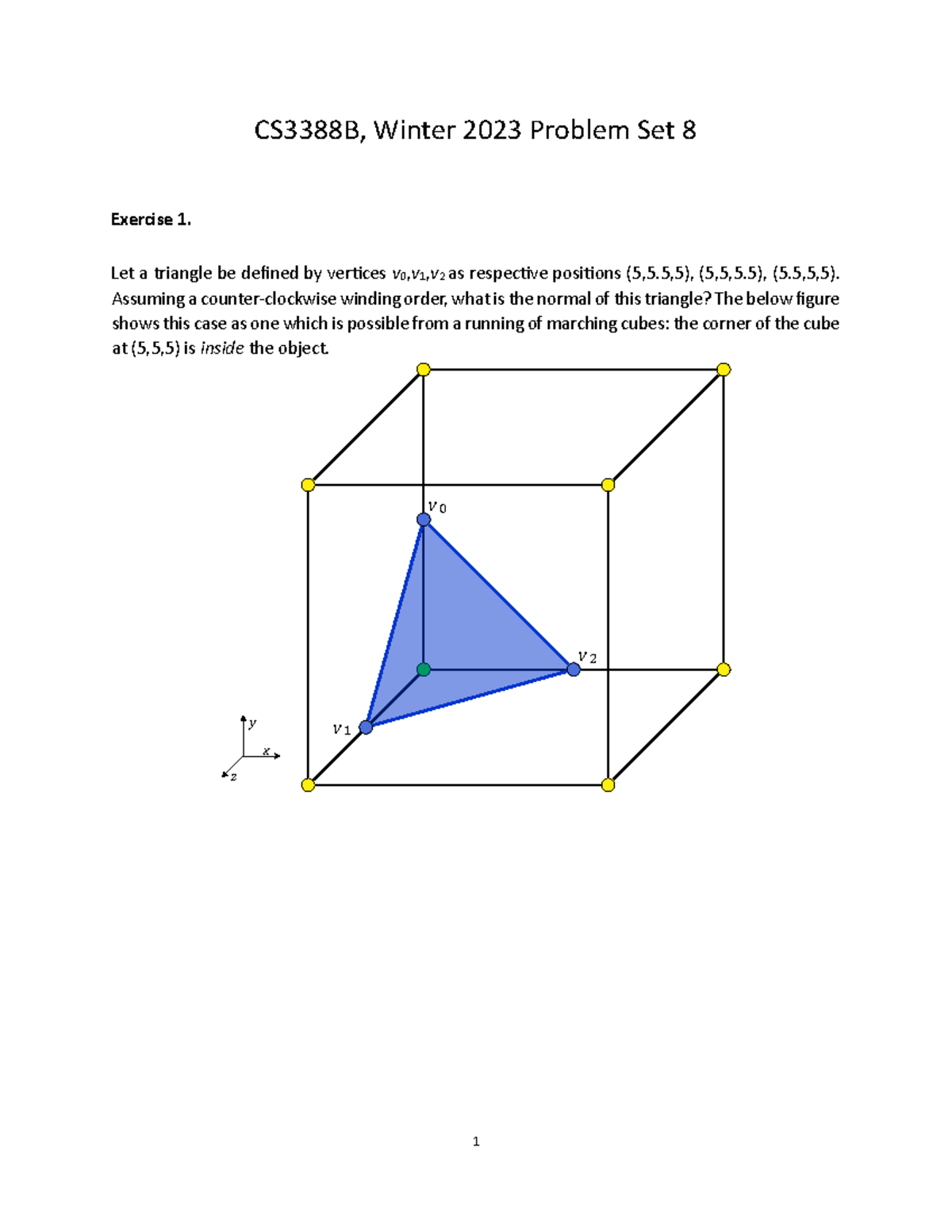 CS3388-Problem Set 8 - CS3388B, Winter 2023 Problem Set 8 Exercise 1 ...