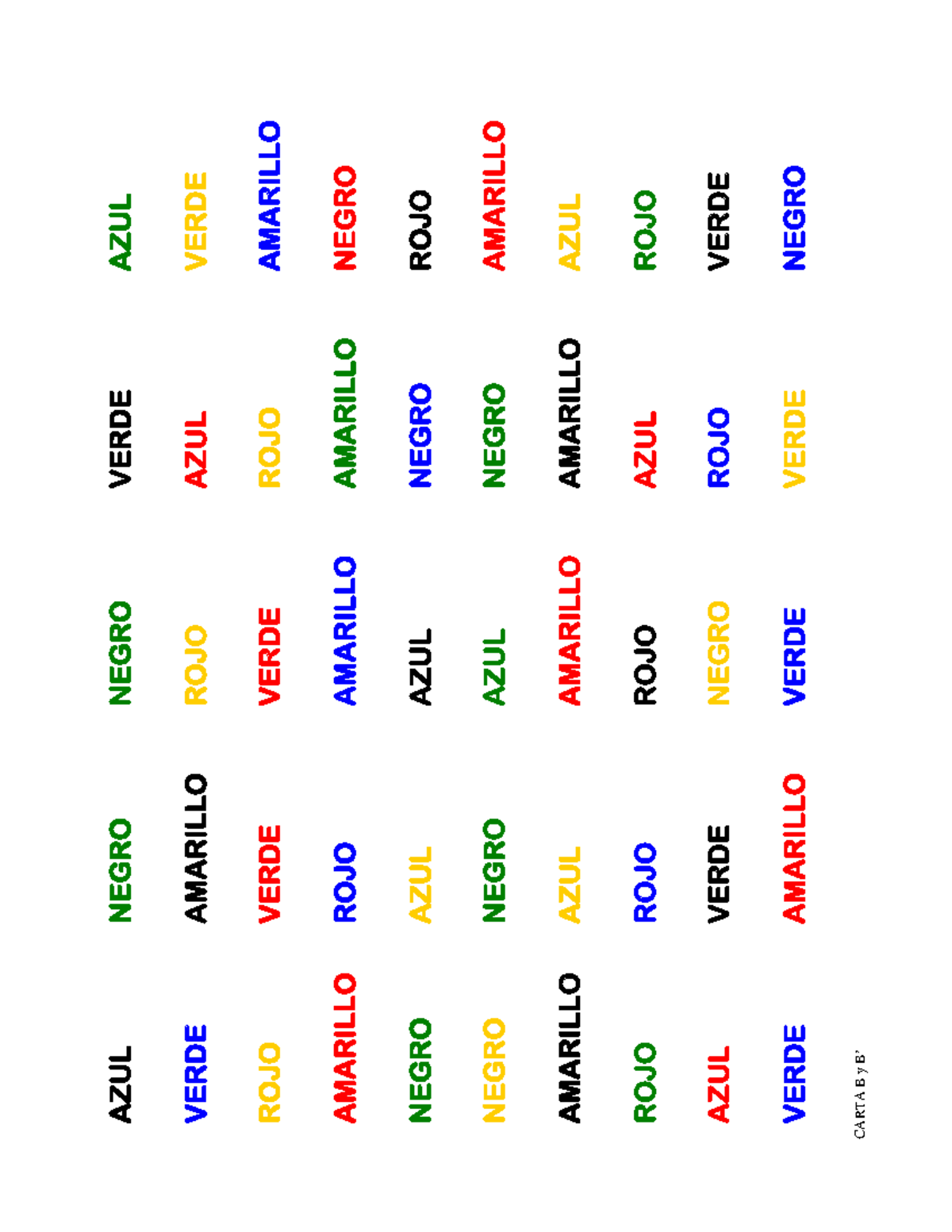 La Ì minas Stroop PRUEBA PSICOLOGICA - ANALISIS PSICOLOGICO - AZUL ...
