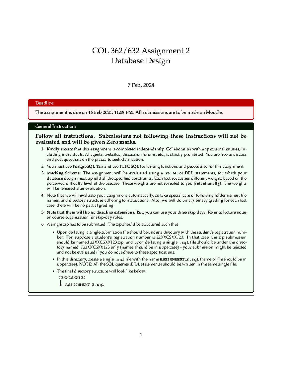 Database Assignmnet 2 - assignment 2 - COL 362/632 Assignment 2 ...