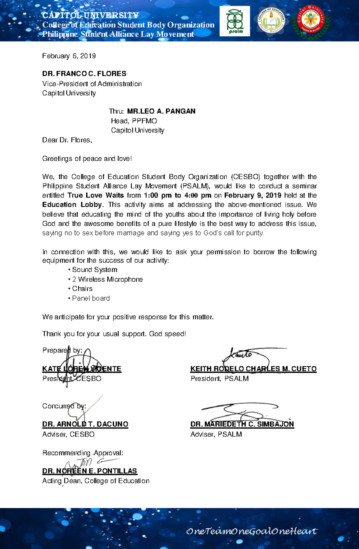 TRUE LOVE Waits - It is good and legit. - CAPITOL UNIVERSITY College of ...