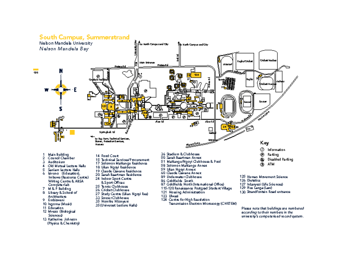 2023 Campus Maps (South) - Go to mapbuddy.mandela.ac on your phone to see more detail and find ...