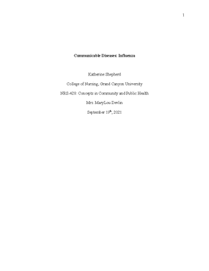 NRS 425 RS T2 Community Teaching Project Part 2 upload - Community ...