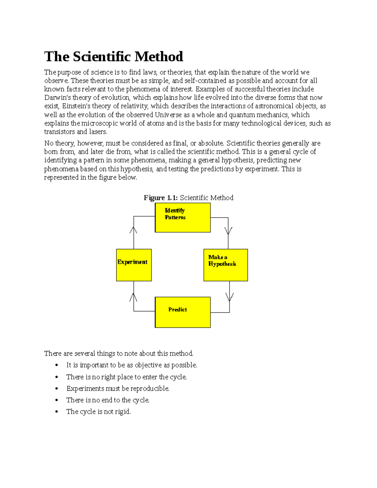 Physics Full Notes-1 - personal class notes - The Scientific Method The ...