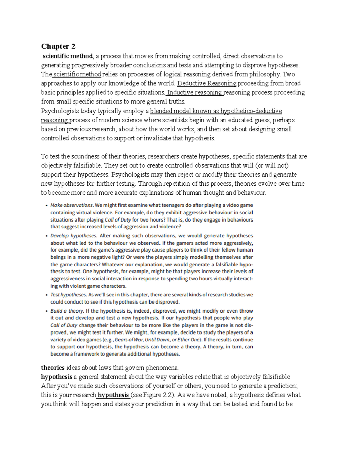 Chapter 2 Psychology as a science. Psychology 1000 - Chapter 2 ...