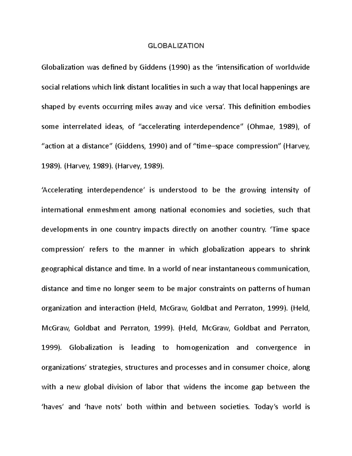 Globalization - This essay keeps a record of as much information on the ...