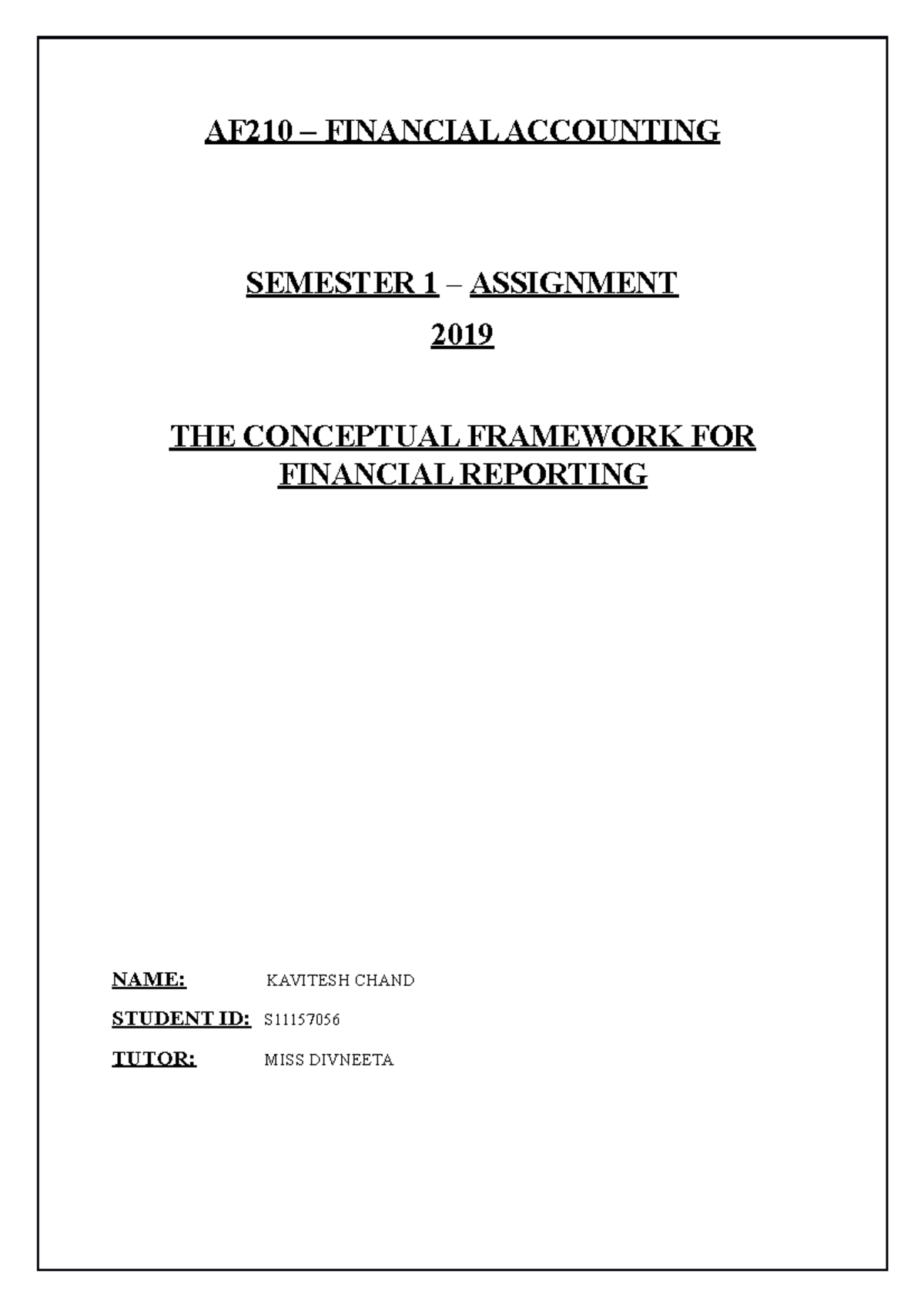 AF210 Assignment - helps students to get pertinent information - AF210 ...