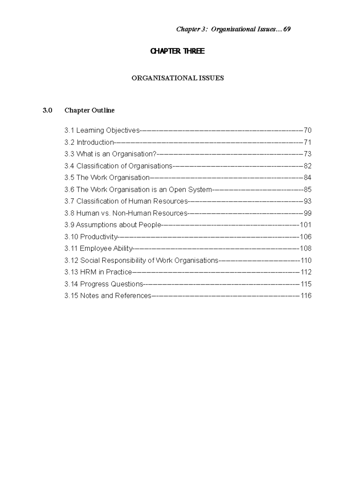 HRM Cap Three - Human resource topics for references - CHAPTER THREE ...