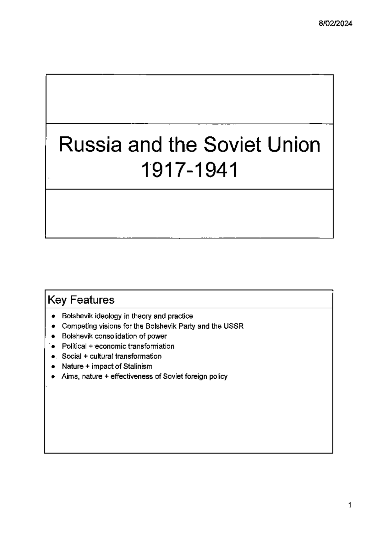 Flashcards for Russia and Soviet Union - Russia and the Soviet Union ...