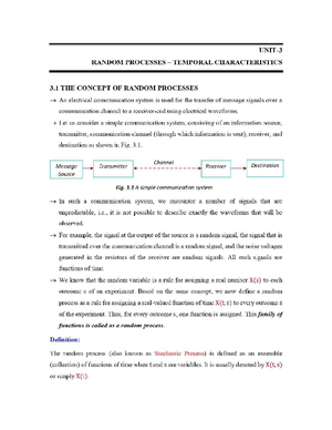 Probability Theory and Stochastic Processes(PTSP)- Random Variables - Probability theory and ...