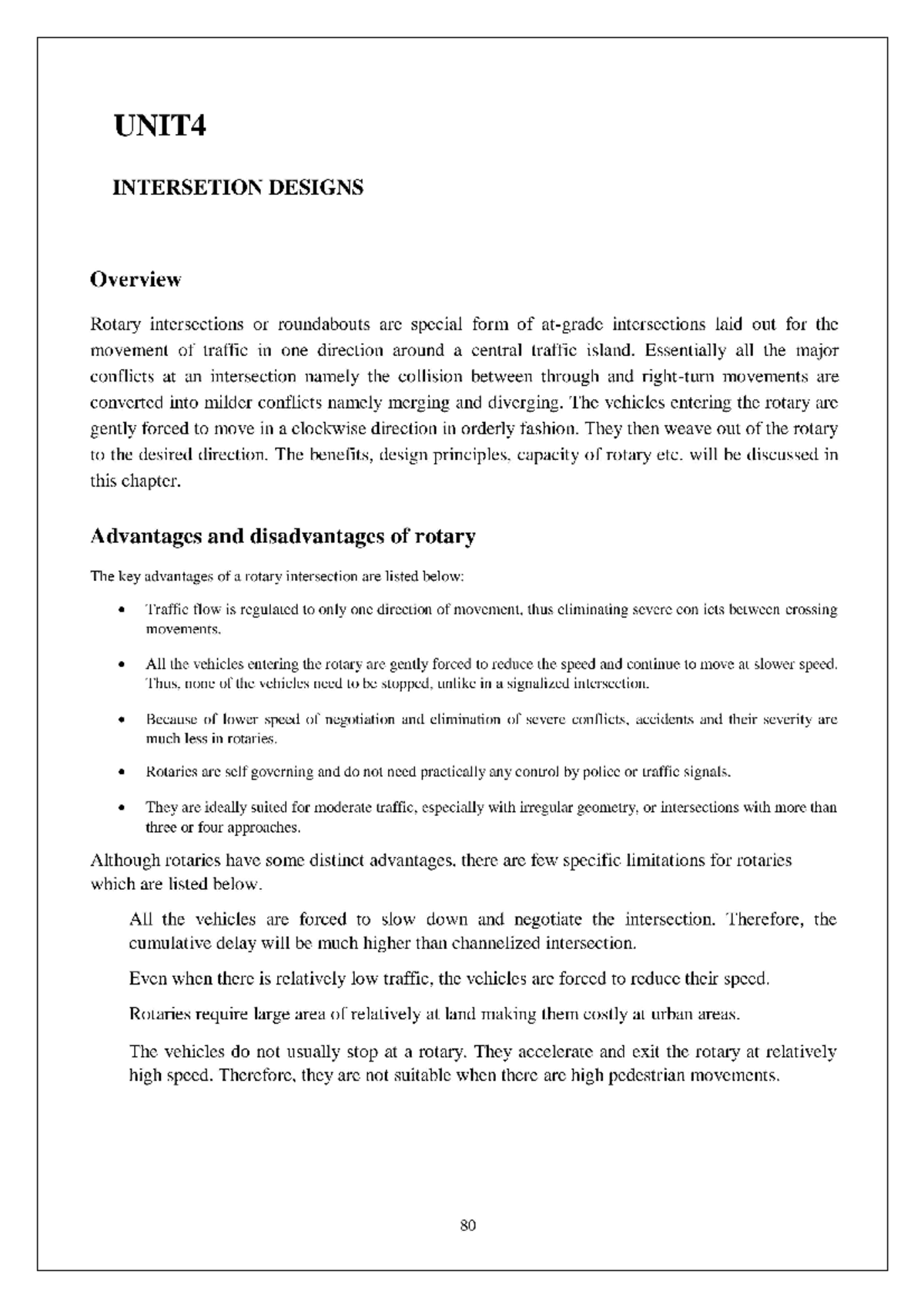 Intersection Design - Transportation Engineering - Studocu