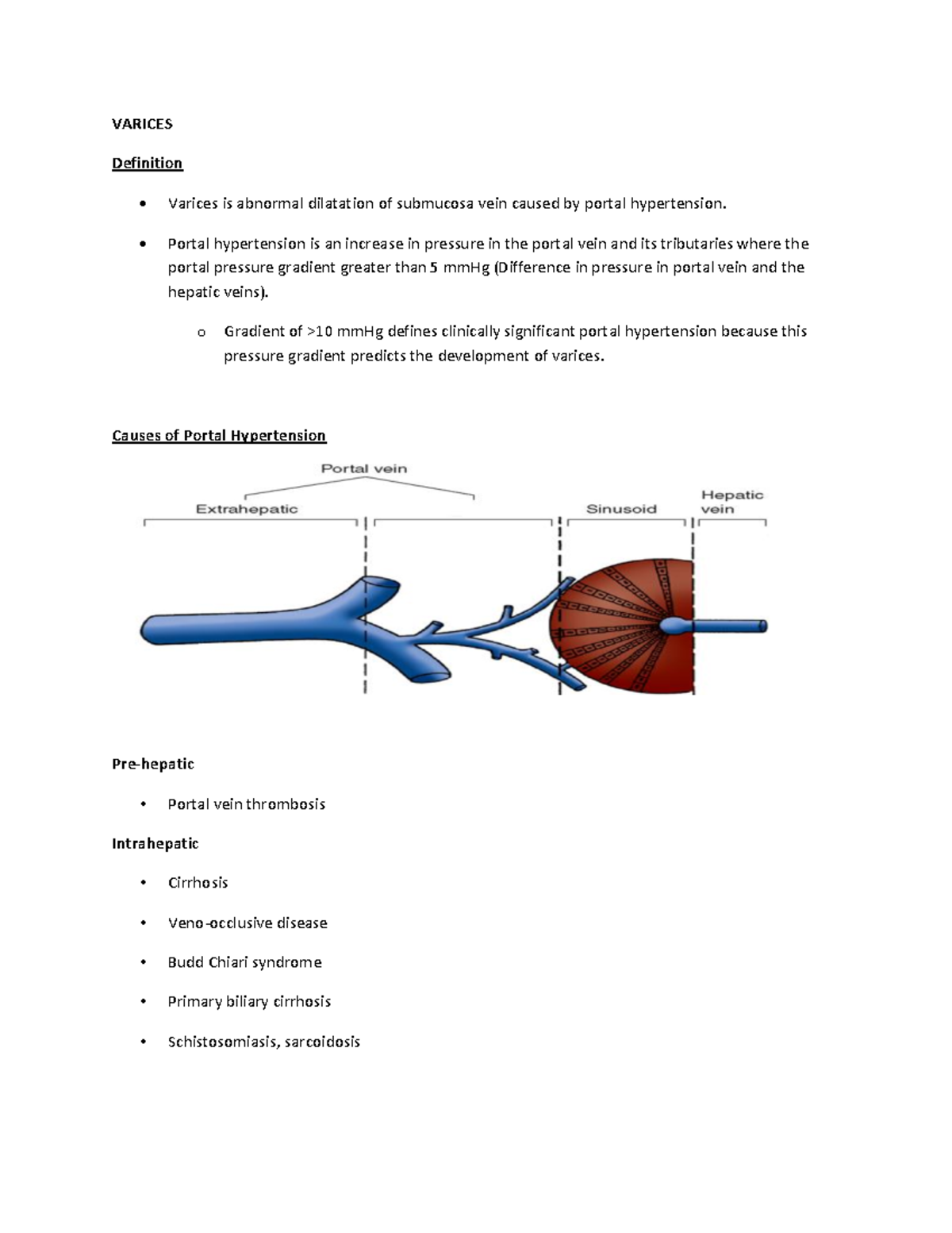 Varices - Summary Davidson's Principles and Practice of Medicine ...