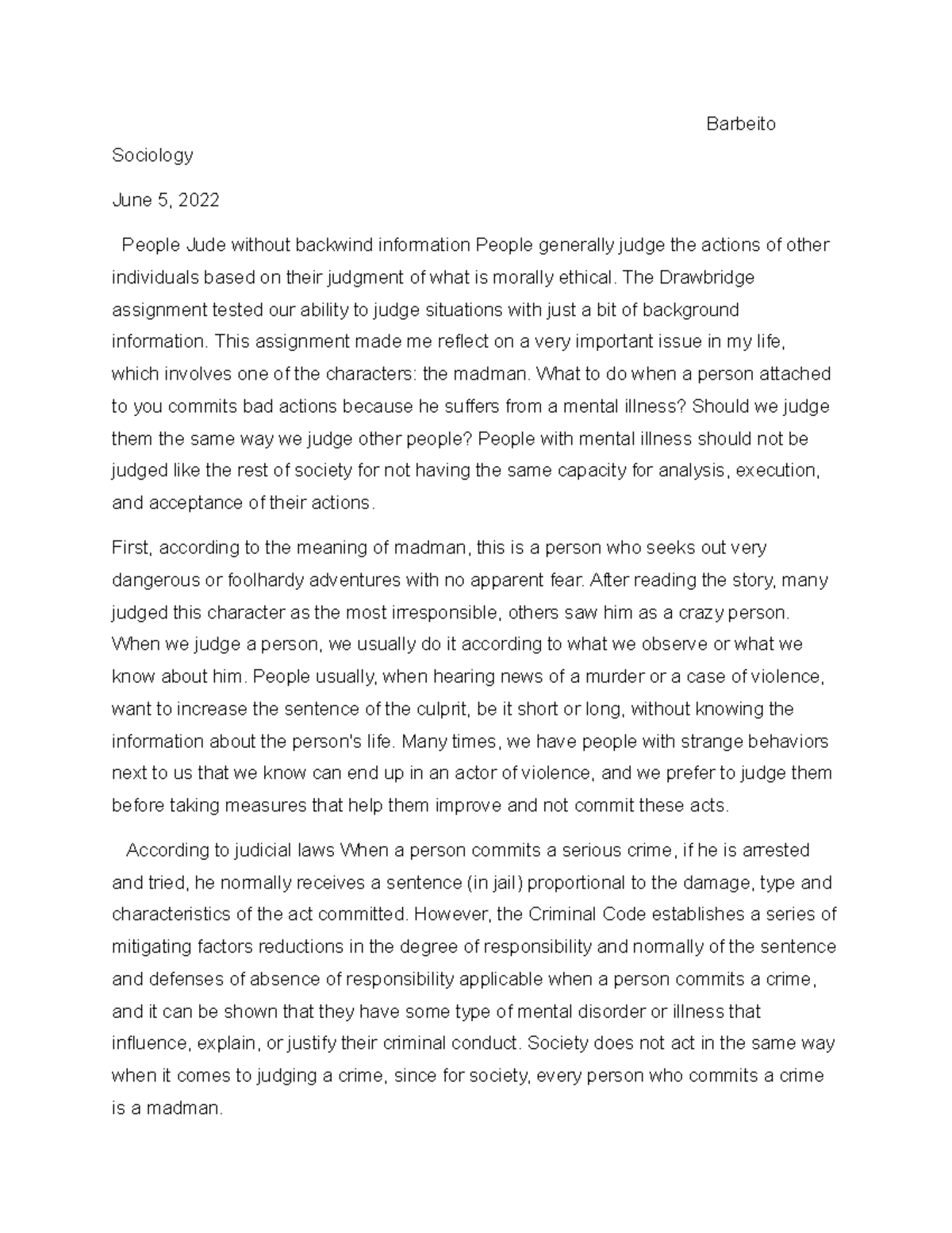 Barbeito Sociology - Copy - Barbeito Sociology June 5, 2022 People Jude ...