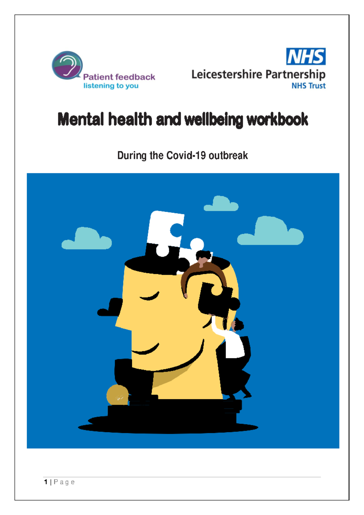 MH and Wellbeing Workbook - Mental health and wellbeing workbook During ...