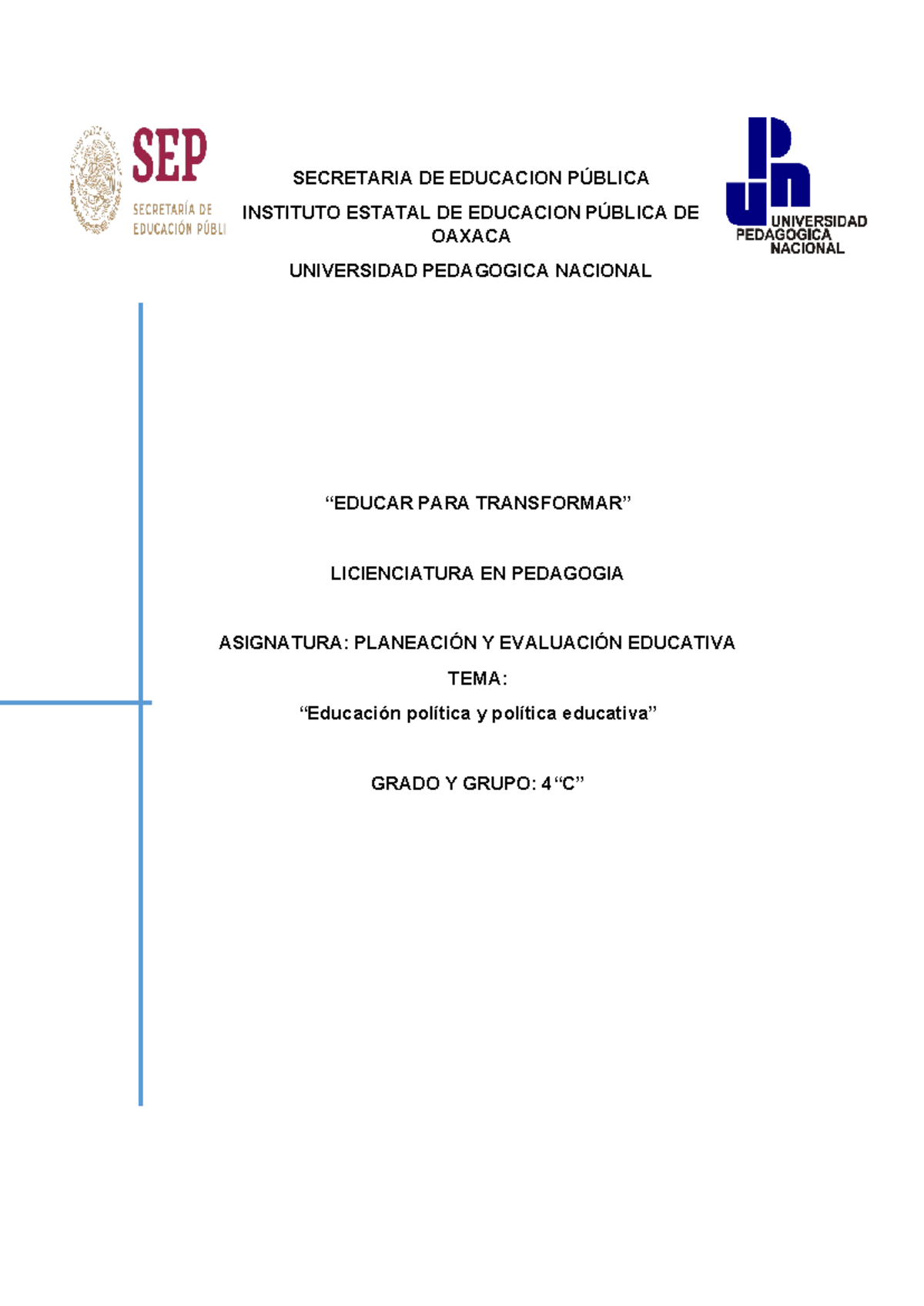 Planeación Y Evaluación Educativa Secretaria De Educacion Pública