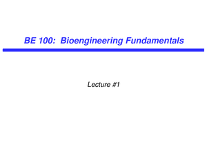 Bioengineering 100 - Professor Kamei - Problem Set 2 Solutions ...