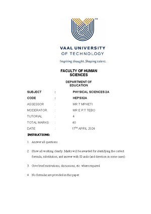 Grade 6 TERM 3 TEST GEO - QUESTION 1: CLIMATES OF THE WORLD Multiple ...