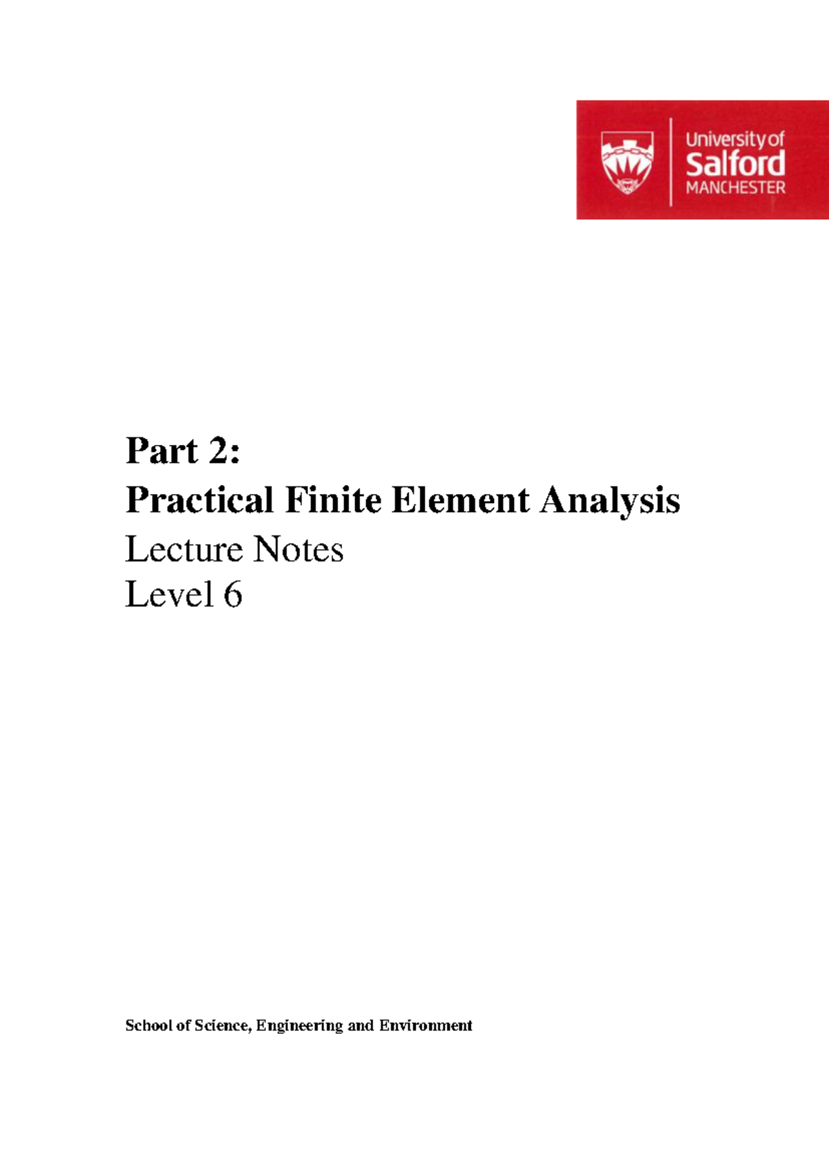 Part 2 - Practical Finite Element Analysis - Part 2 : Practical Finite ...