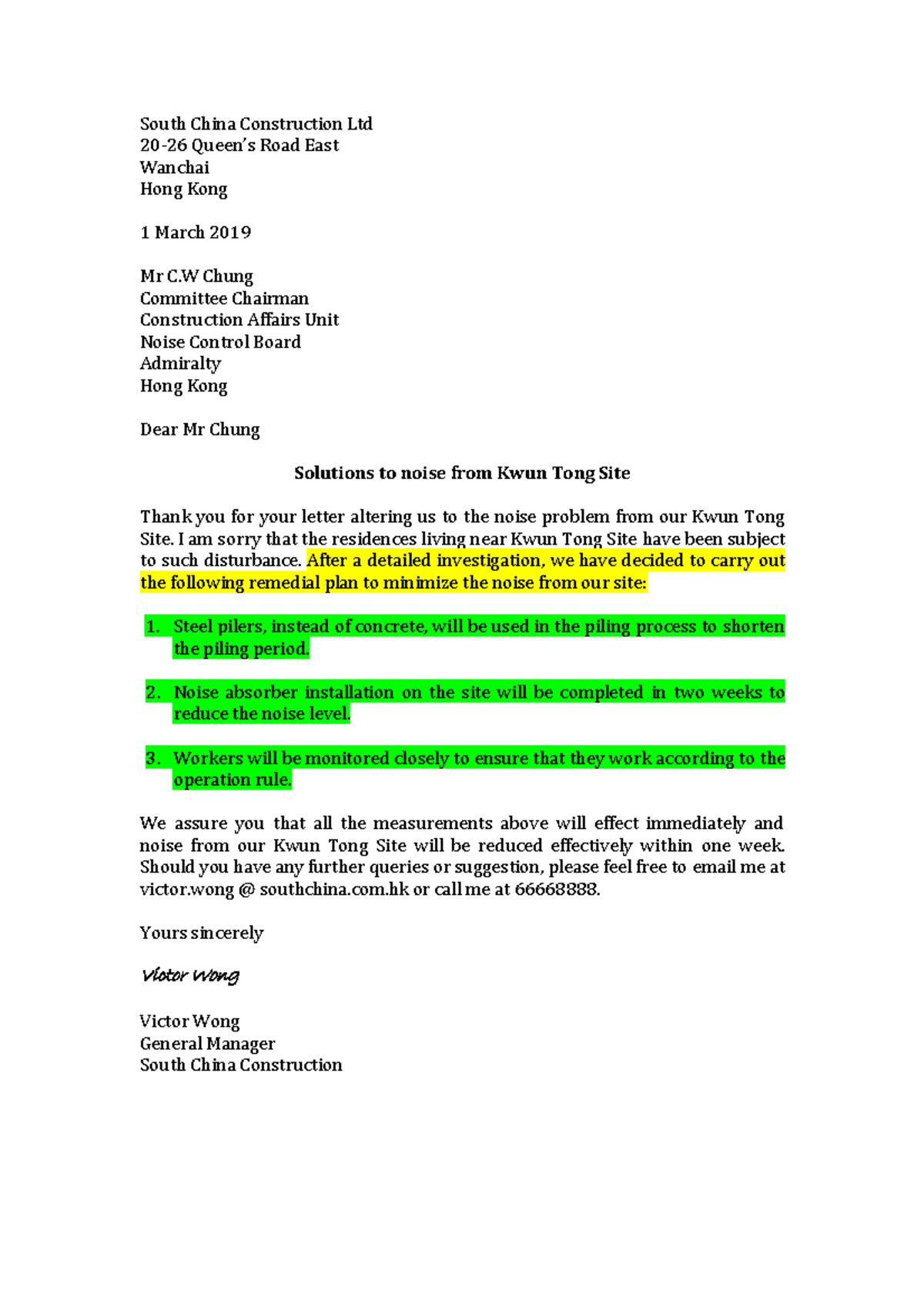 Letter sample 1-Activity 12 correct use of listing - South China ...