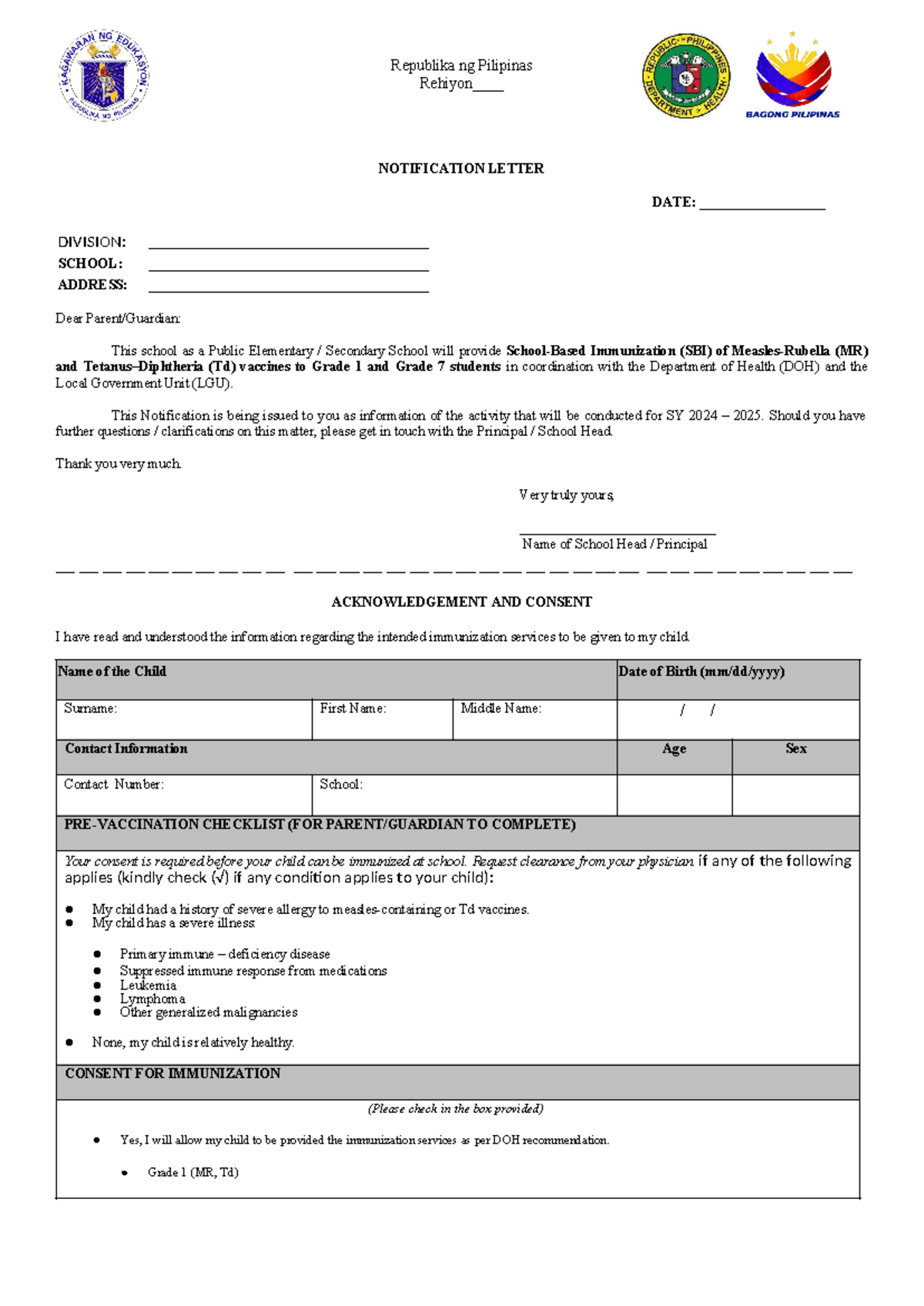 Official-SBI-Consent-Waiver-Form-2024- Download-A-COPY - Rehiyon ...