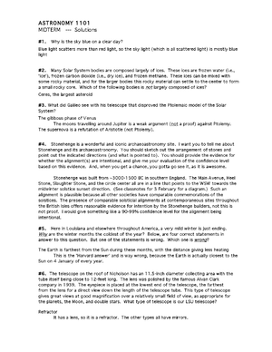astronomy questions - ASTR 1010 - Studocu