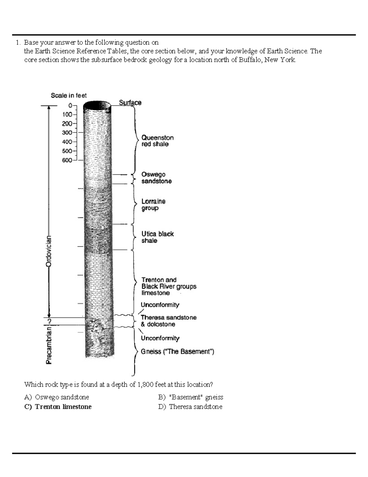 Sequence of geologic events answers - Base your answer to the following ...