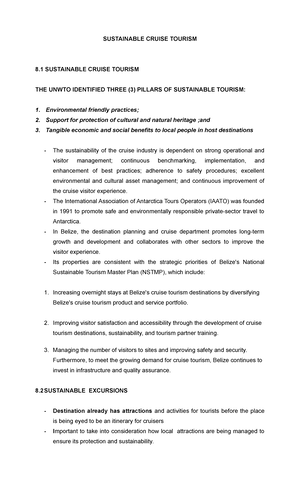 Cruise Products Lecture Notes - LECTURE NOTES CRUISE PRODUCTS ...