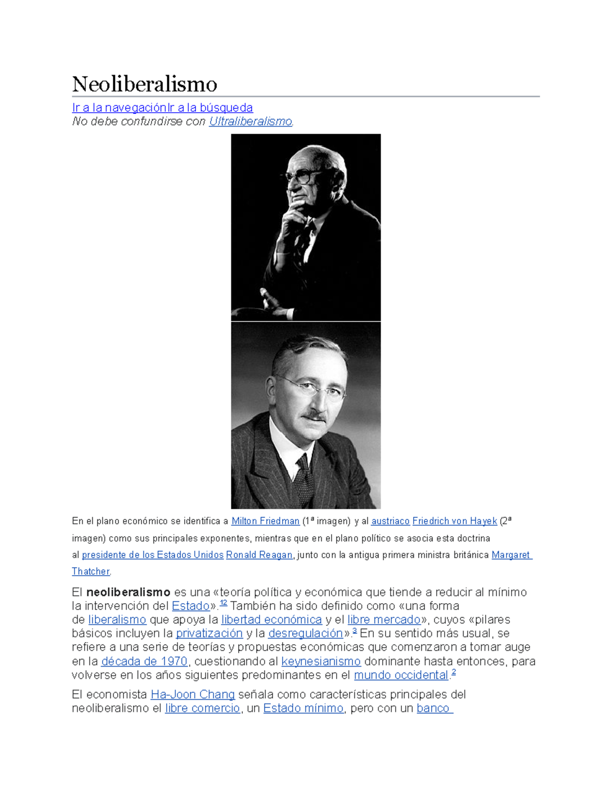 Neoliberalismo - neliberalismo - Neoliberalismo Ir a la navegación Ir a ...