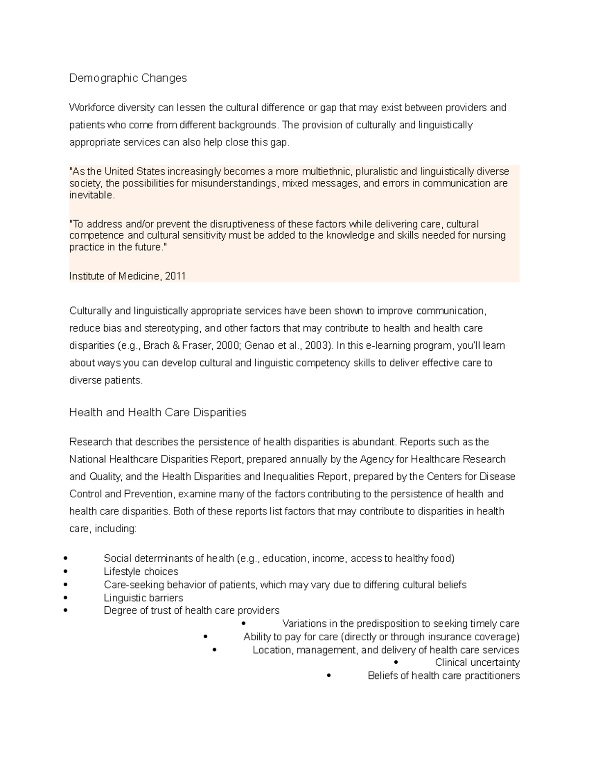 Culture Research Project - Demographic Changes Workforce diversity can ...