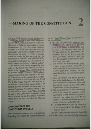 2 - Composition of the constituent assembly - Indian politics - Studocu