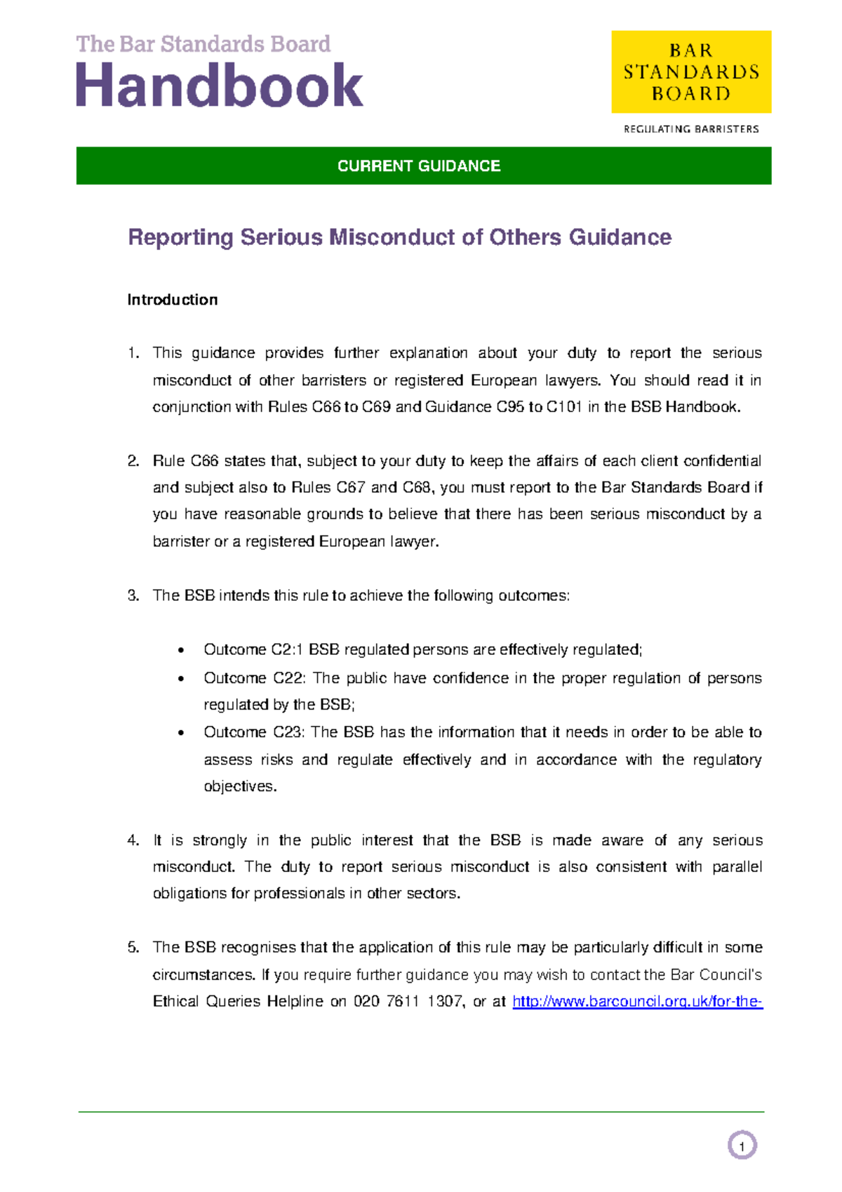 Reporting Serious Misconduct of Others - You should read it in ...