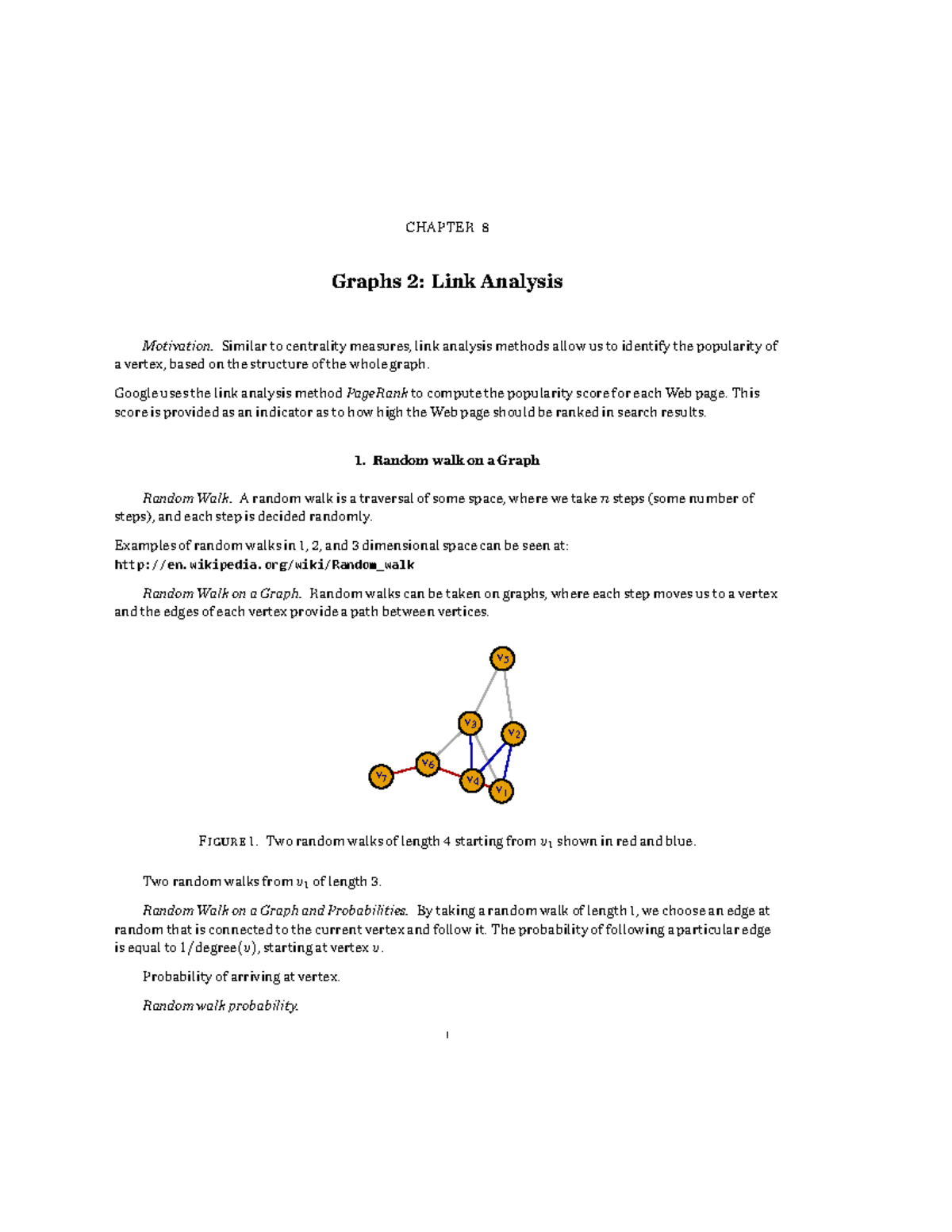 300958 - module 8 notes - CHAPTER 8 Graphs 2: Link Analysis Motivation ...