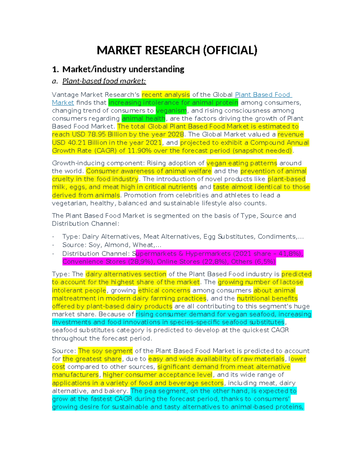 Market Research (official) - MARKET RESEARCH (OFFICIAL) 1. Market ...