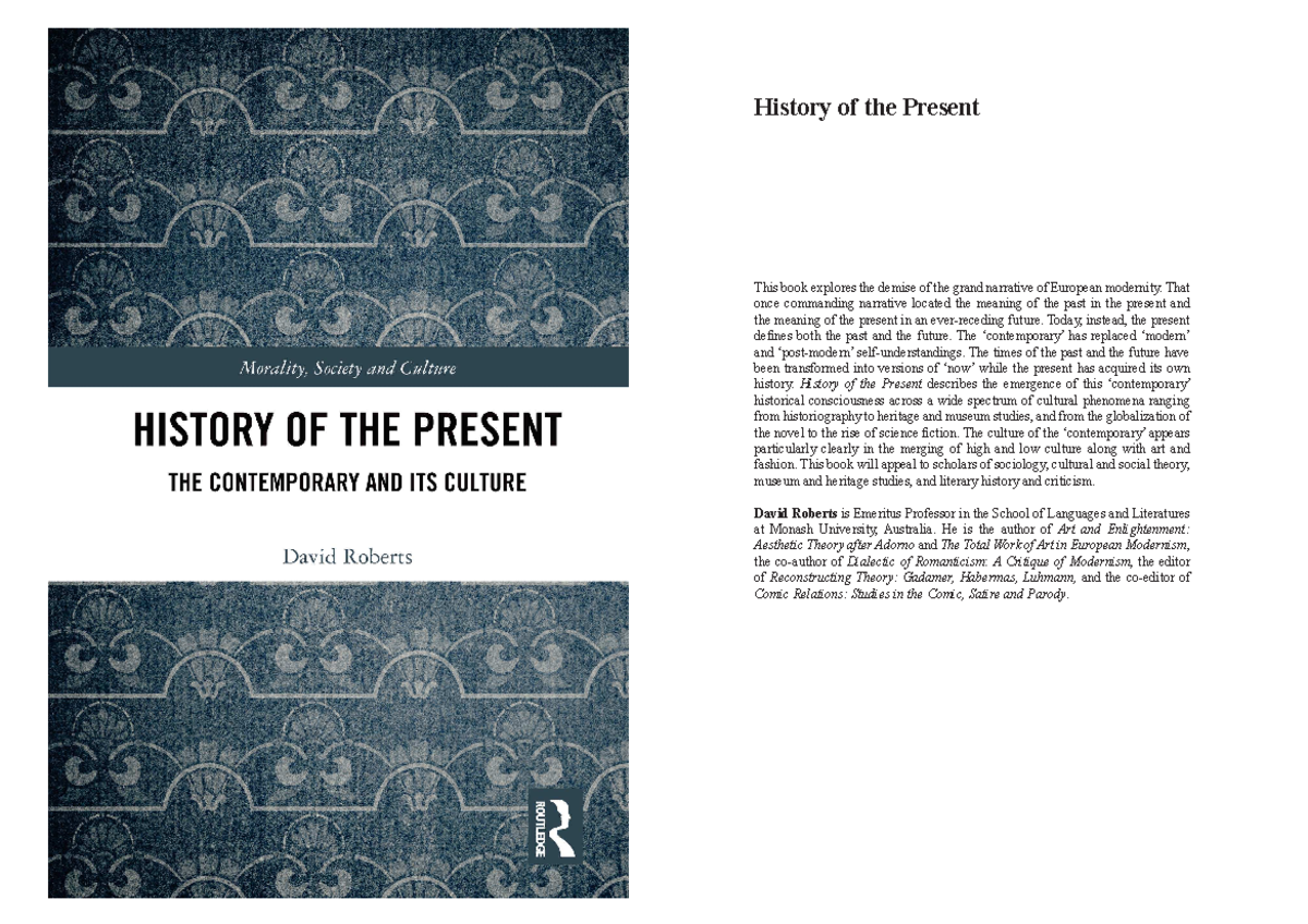 History of the Present; The Contemporary and its Culture 2 - History of ...