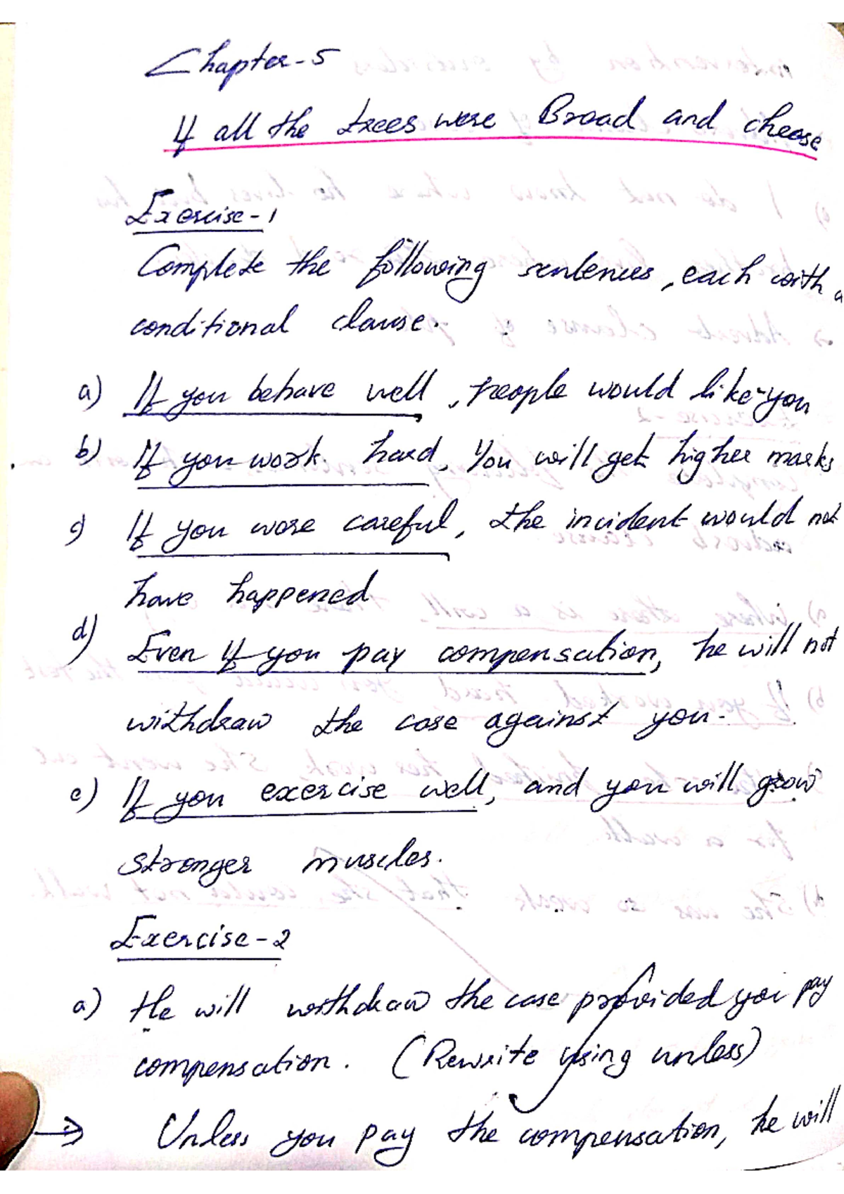 Fine tune your english chapter 5 exercise - 4 all the trees were Broad ...