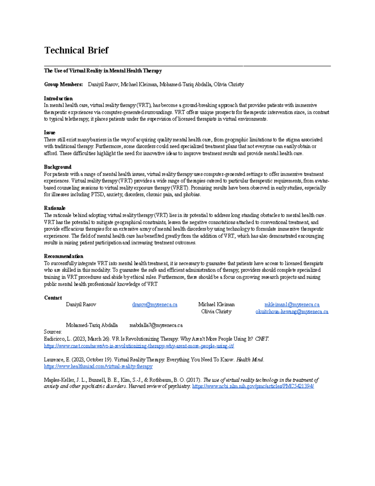 Infographic - Technical Brief - Studocu