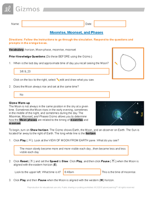 Photosynthesis Biointeractive - To use this document, first read the ...