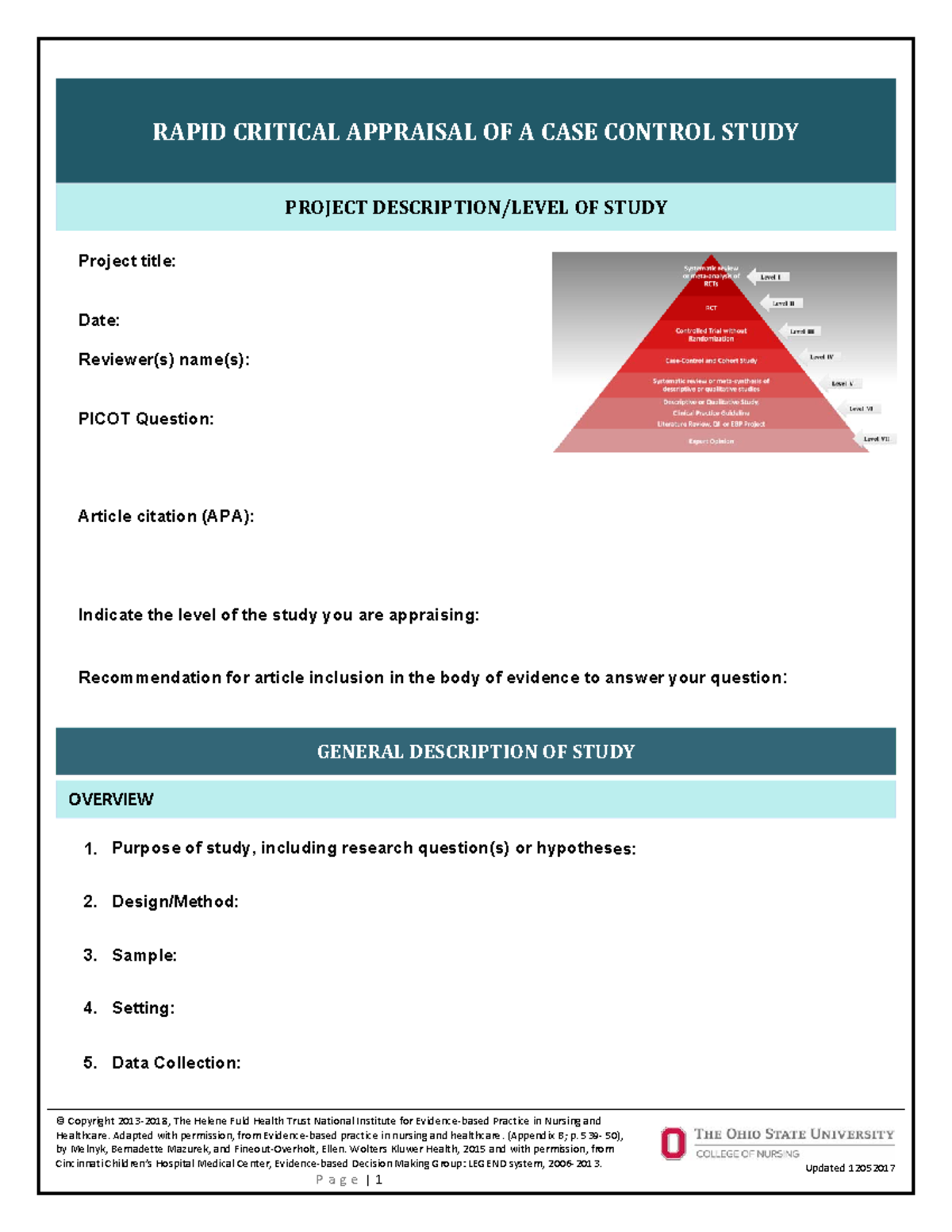 3 Case Control Study fillable - © Copyright 2013‐2018, The Helene Fuld ...