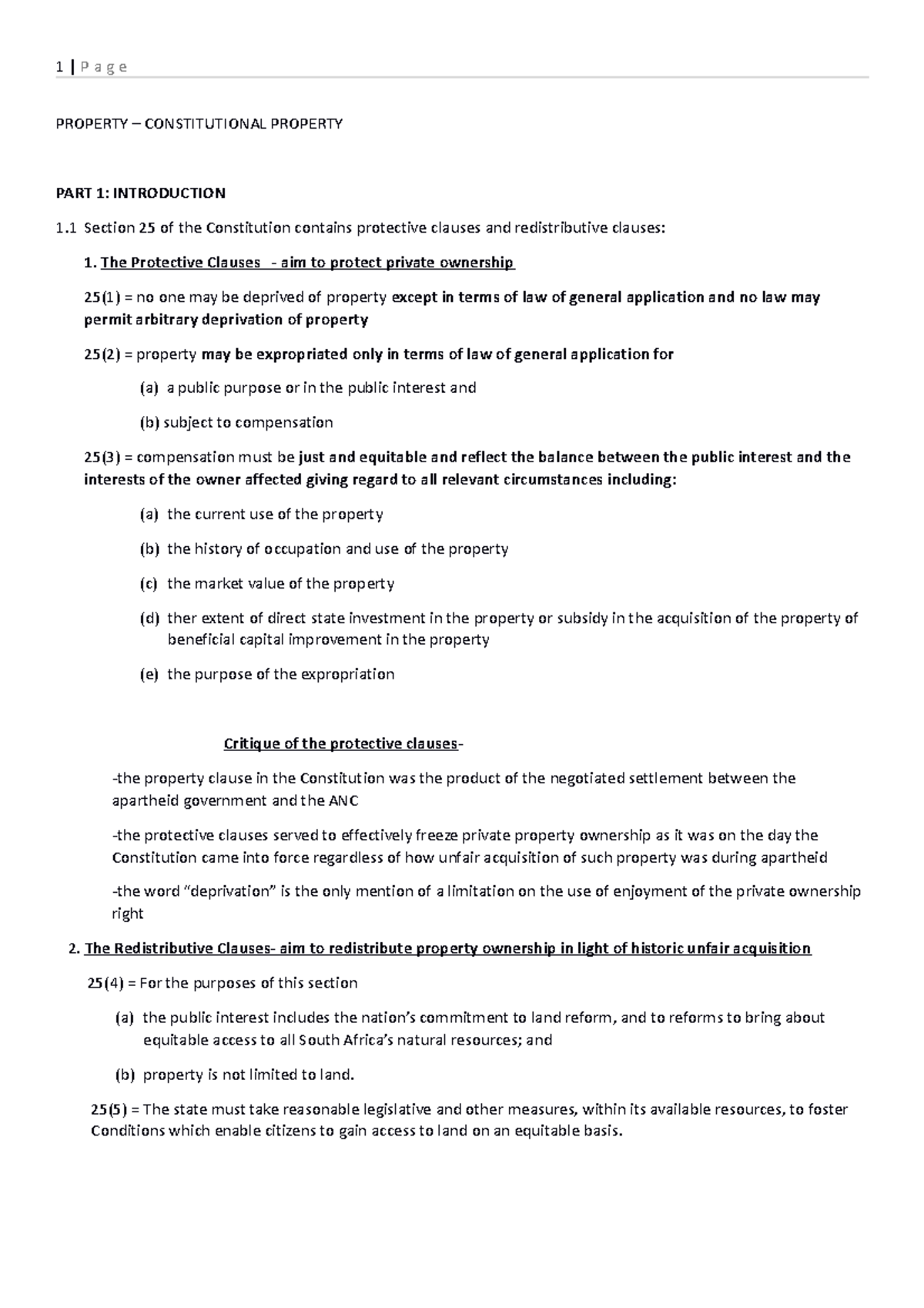 Property - constitutional property - PROPERTY – CONSTITUTIONAL PROPERTY ...