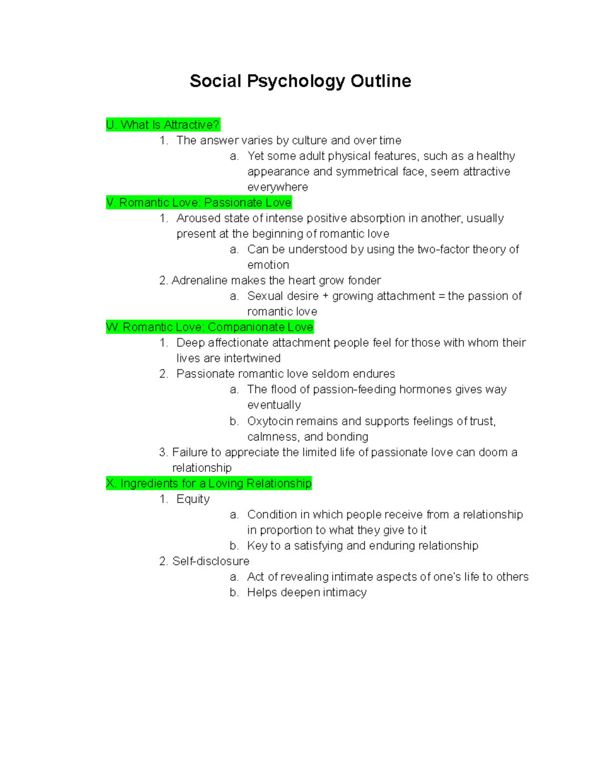 General Psychology-Ch. 11 Social Psychology Outline Notes Continued ...